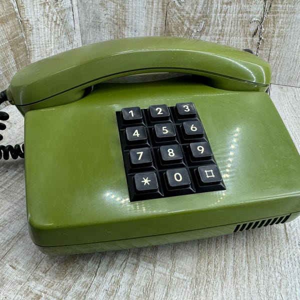 Green Rotary Phone - Etsy