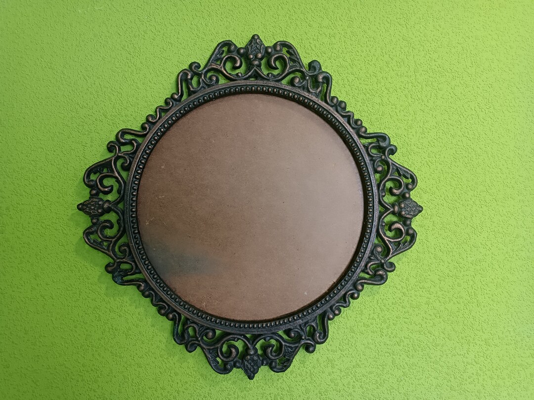 Giant Antique Photo Frame Round Large Mirror Victorian Ornate Cast ...