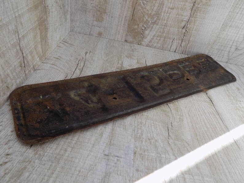 4051 4088 4415 Vintage Car Number Sign Registration Plate Car Number ...