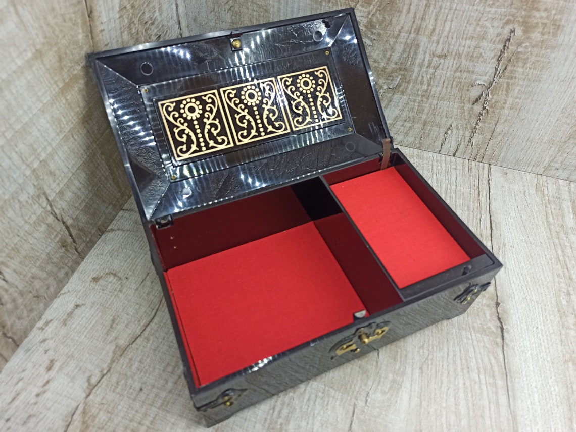 Antique Music Box Unusual Magic Box Unique Gift Casket Red - Etsy
