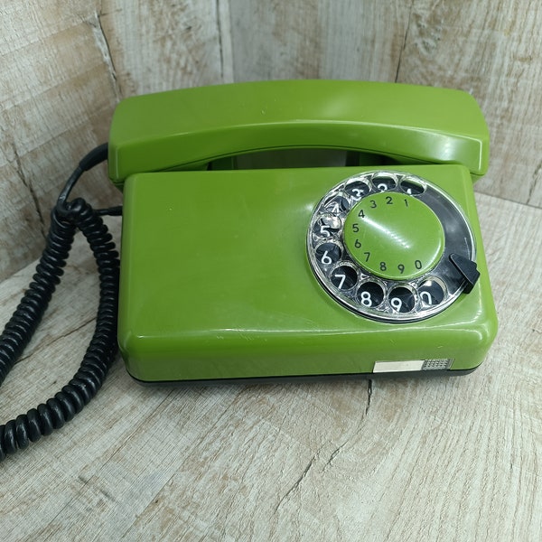 Green Rotary Phone - Etsy