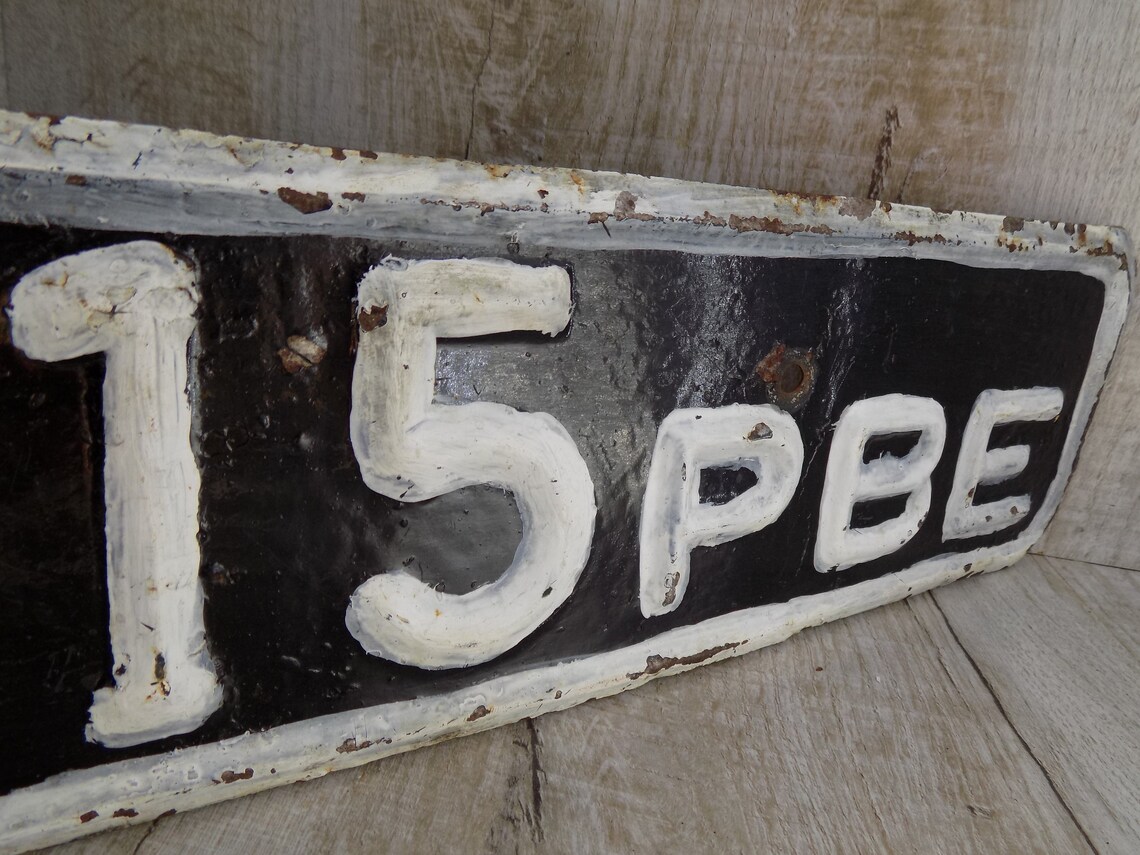 4051 4088 4415 Vintage Car Number Sign Registration Plate Car Number ...