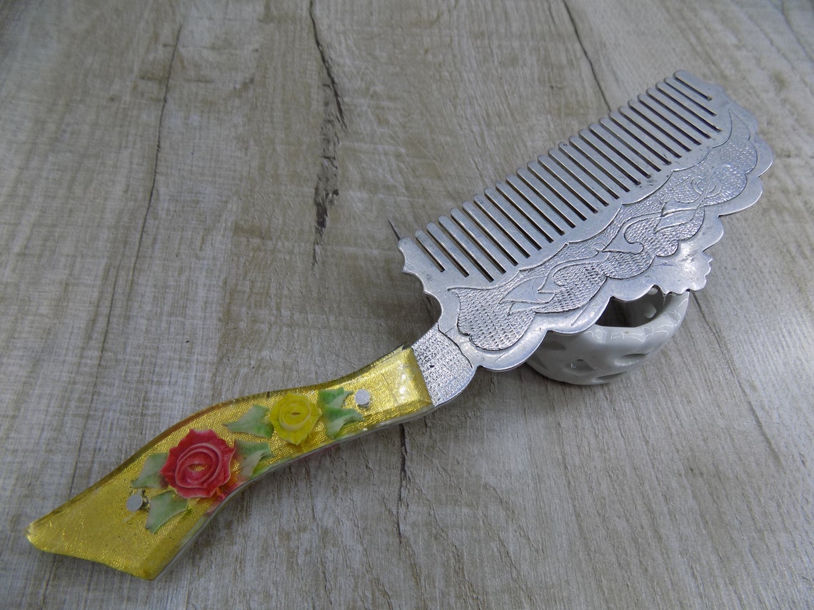 Vintage comb Aluminium comb Pocket Comb Metal Comb Soviet Era | Etsy