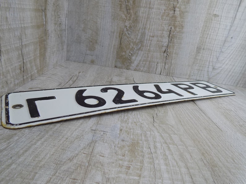 6459 6264 6093 Vintage Car Number Sign Registration Plate Car | Etsy