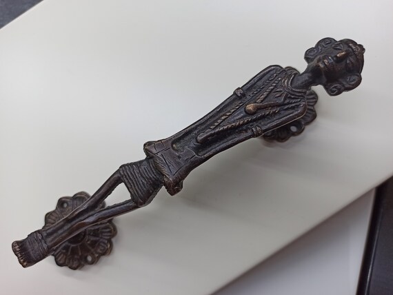 Vintage Door Handles Giant Metal Door Handles With Mummy | Etsy