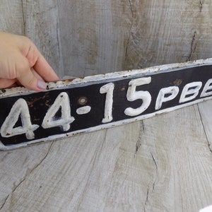 4051 4088 4415 Vintage Car Number Sign Registration Plate Car Number ...