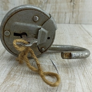 Large Ancient Padlock Black Antique Lock Big Padlock Rustic Lock ...