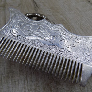 Vintage comb Aluminium comb Pocket Comb Metal Comb Soviet Era | Etsy