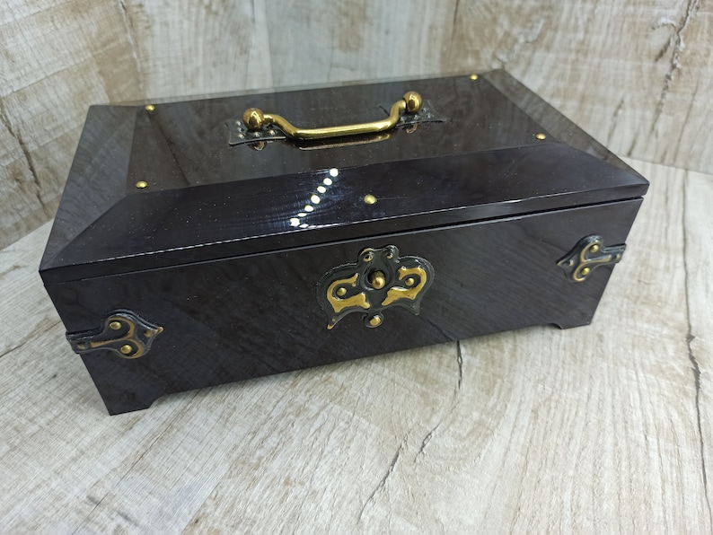 Antique Music Box Unusual Magic Box Unique Gift Casket Red | Etsy