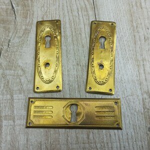 Vintage Keyhole Set Metal Drawer Pulls With Key Hole Bronze Furniture ...