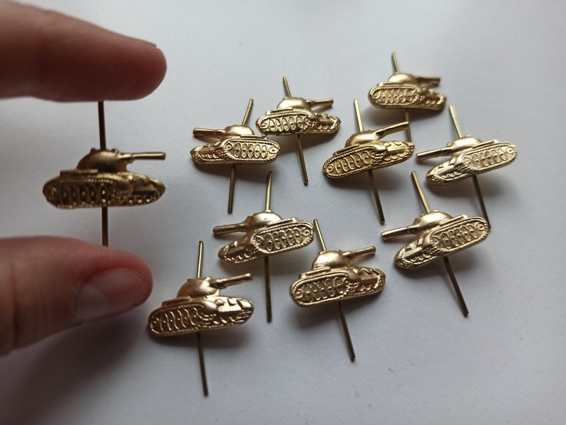 Soviet Tank Badge Tank Cocarde Military Pin Tank Pins 10 Set | Etsy
