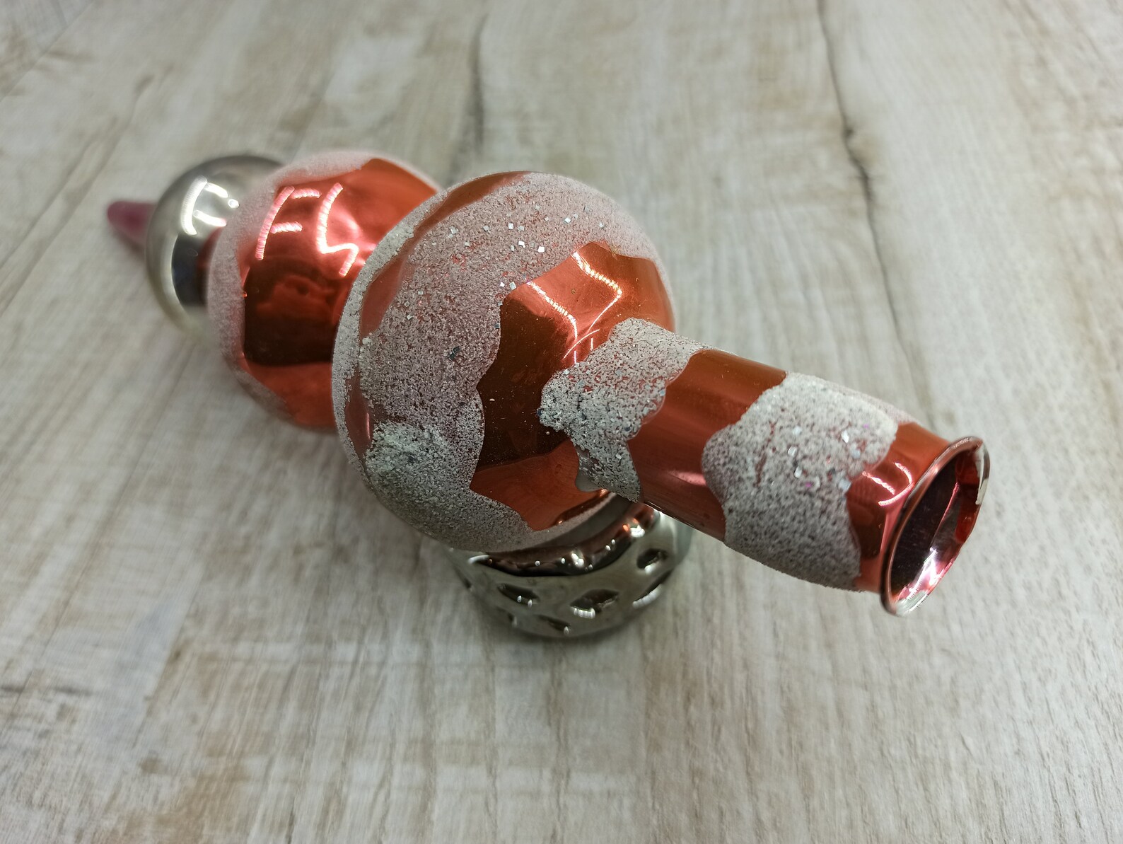 Vintage Tree Topper Red Pink Silver Tree Decoration Xmas - Etsy