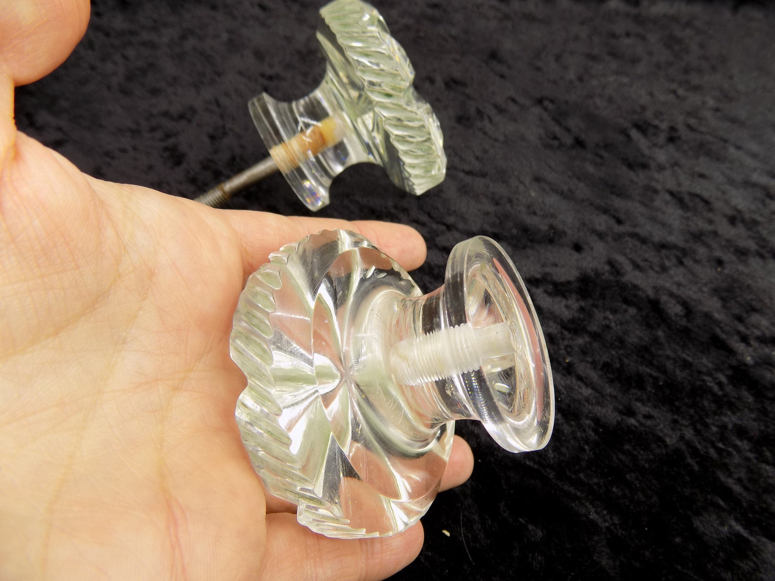 Vintage Door Knob Old Door Knobs Big Clear Handles Door - Etsy