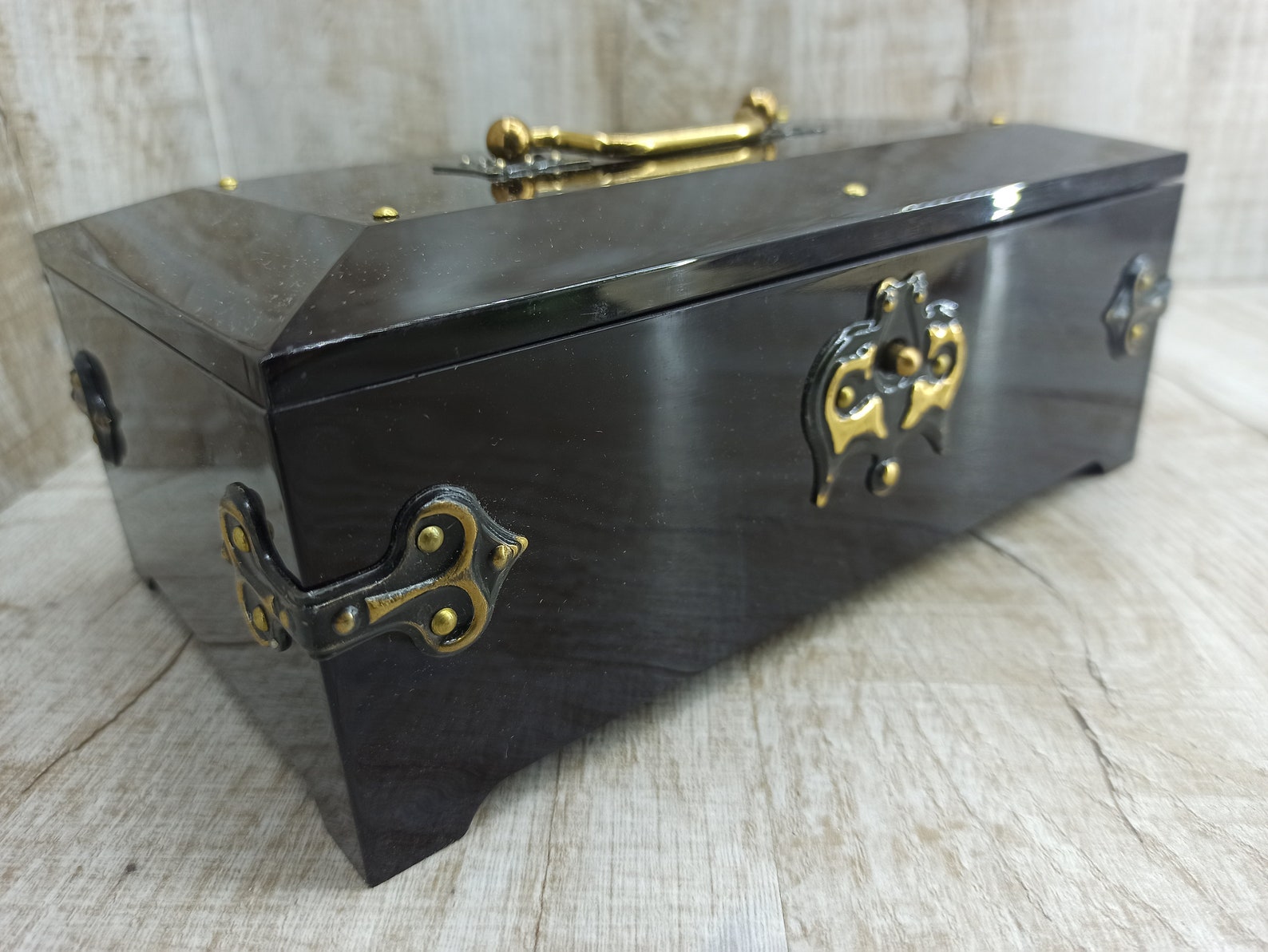 Antique Music Box Unusual Magic Box Unique Gift Casket Red - Etsy