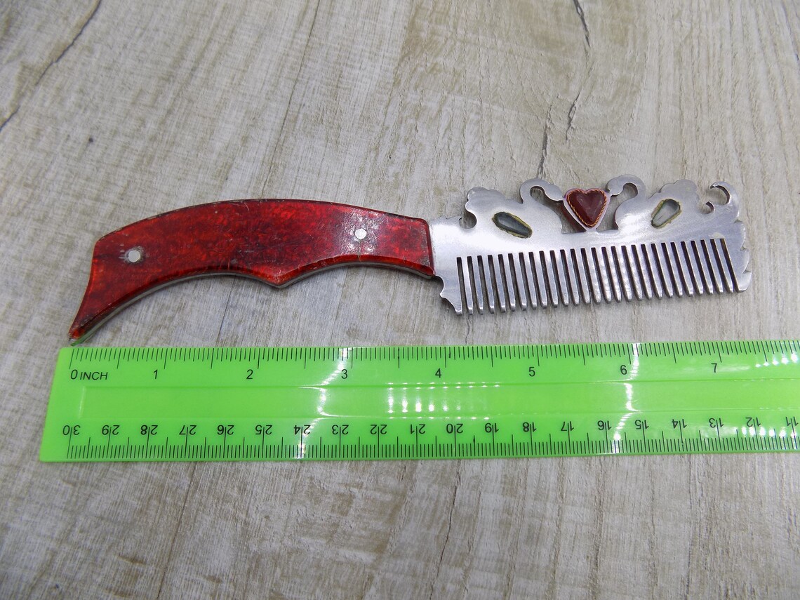 Vintage comb Aluminium comb Pocket Comb Metal Comb Soviet Era | Etsy