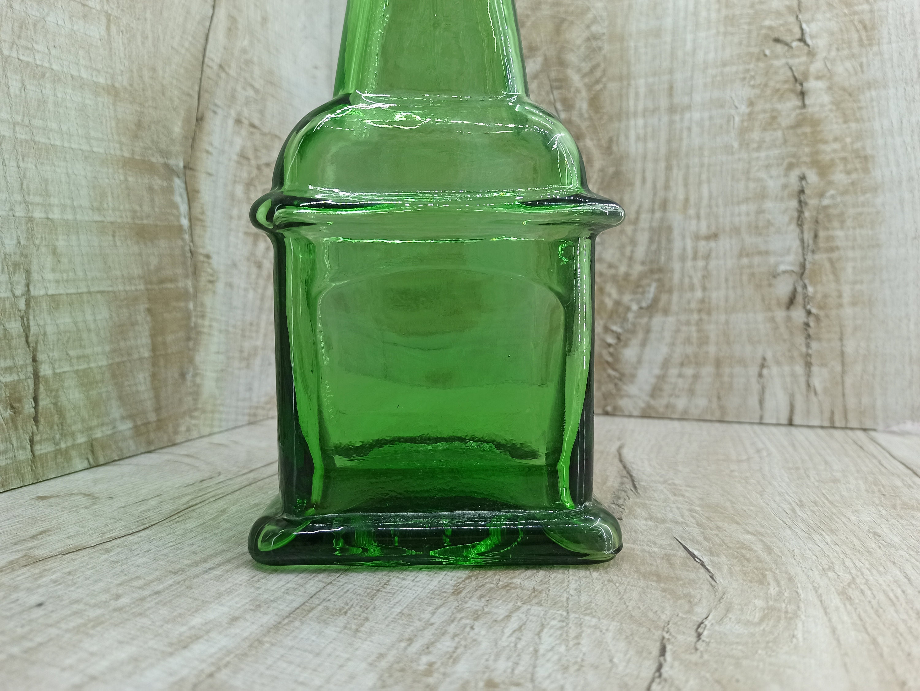 Green Bottle pyramid Vintage bottle soviet Coka cola retro | Etsy