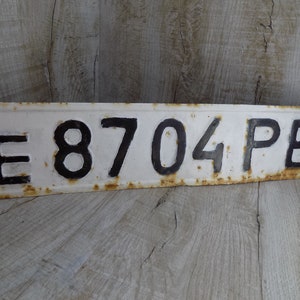 8704 8574 8346 Vintage Car Number Sign Registration Plate Car - Etsy