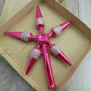 Vintage Tree Topper Pink Christmas Tree Top Red Tree - Etsy