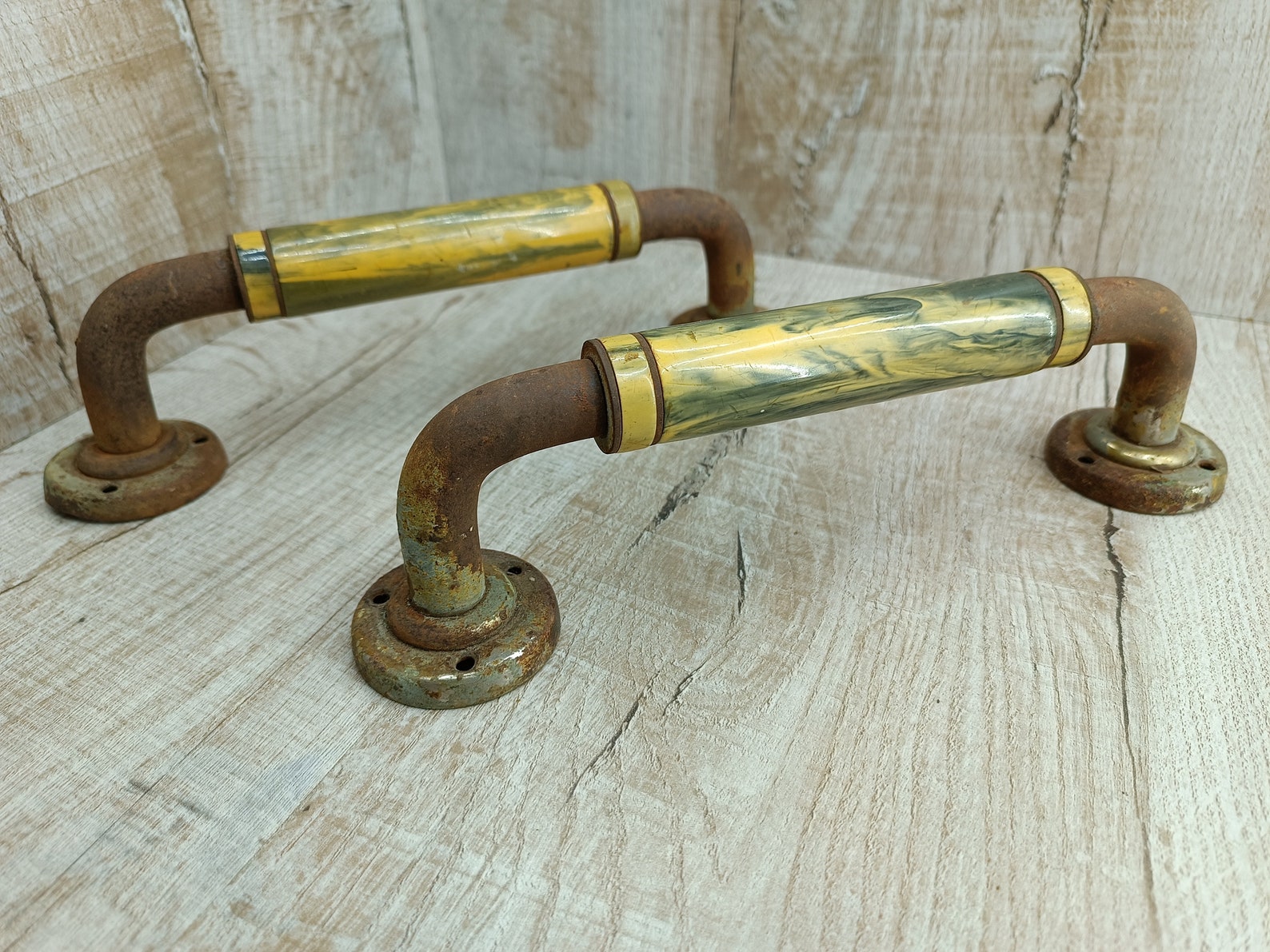 Vintage Door Handles Giant Metal Door Handles With Mummy - Etsy