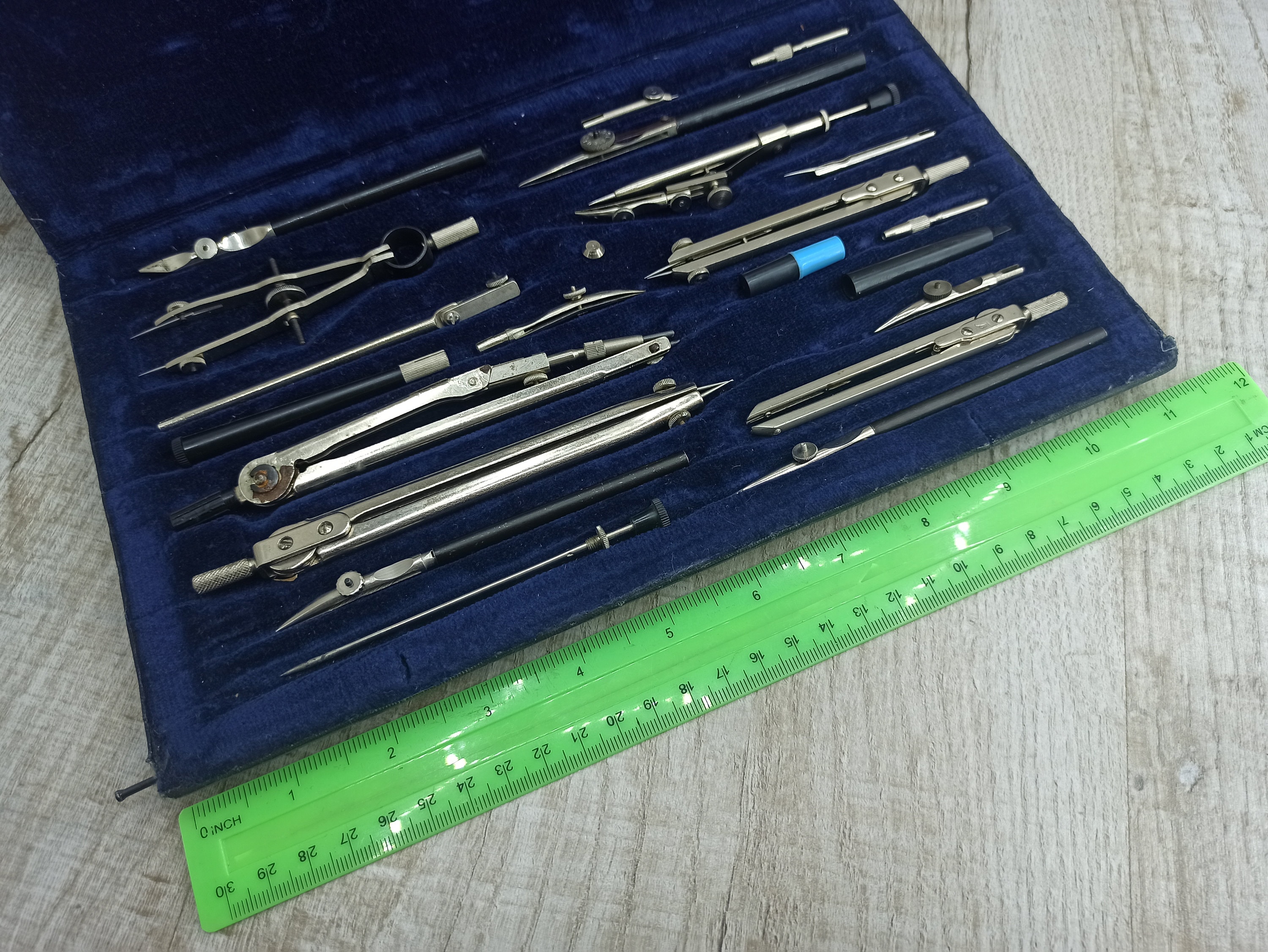 Vintage Architect Set Drawing Set Professional Drafting tools | Etsy