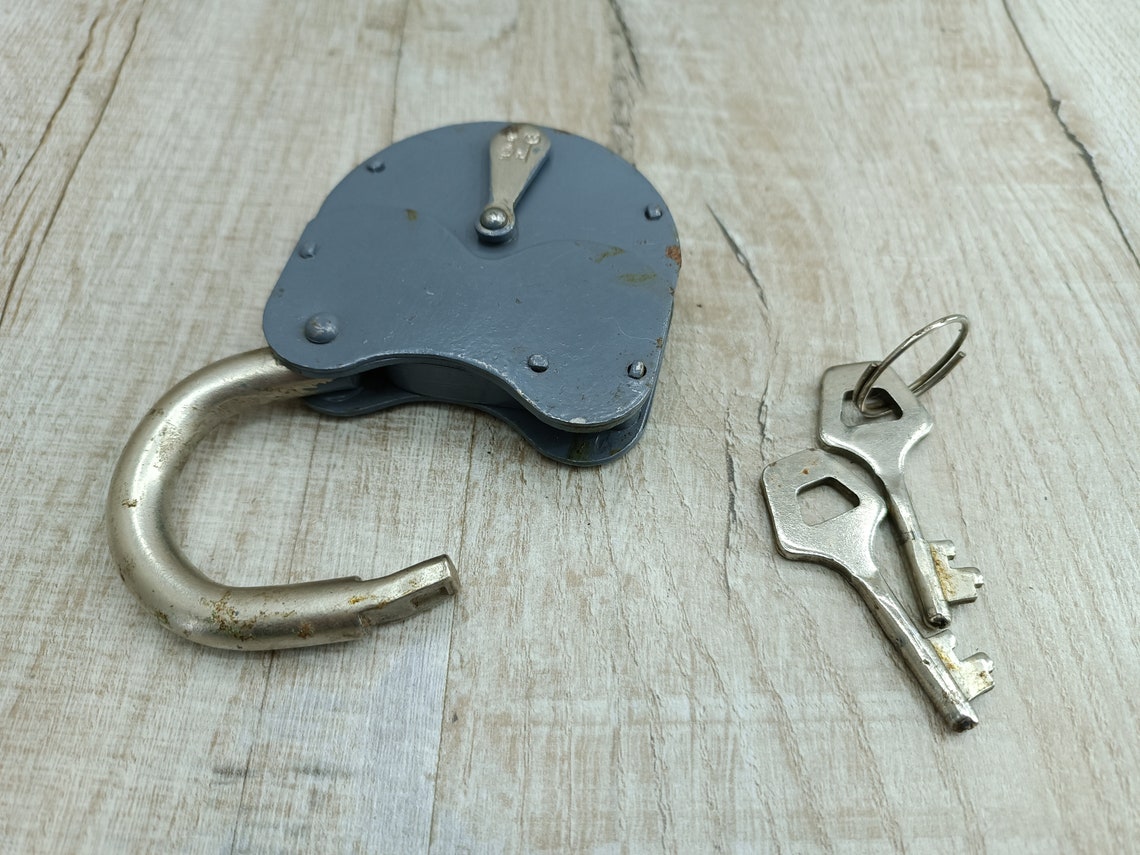 Large Ancient Padlock Black Antique Lock Big Padlock Rustic - Etsy