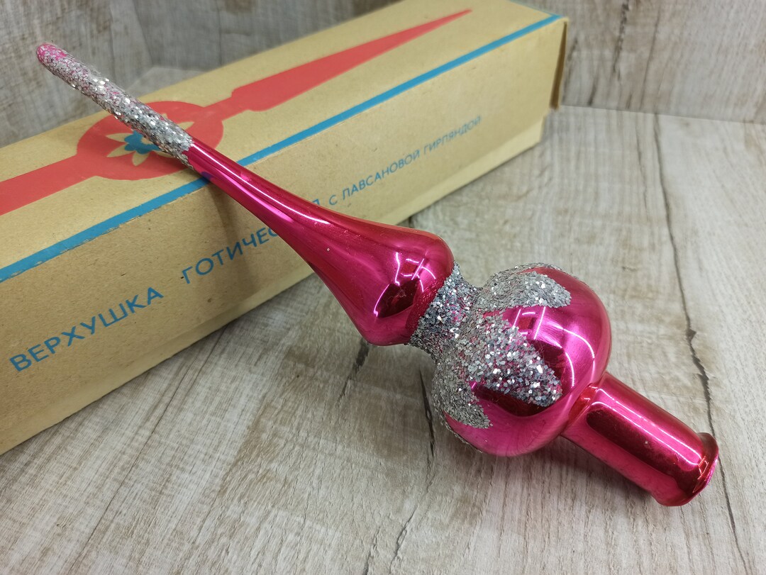 Vintage Tree Topper Christmas Tree Top Red Tree Decoration - Etsy