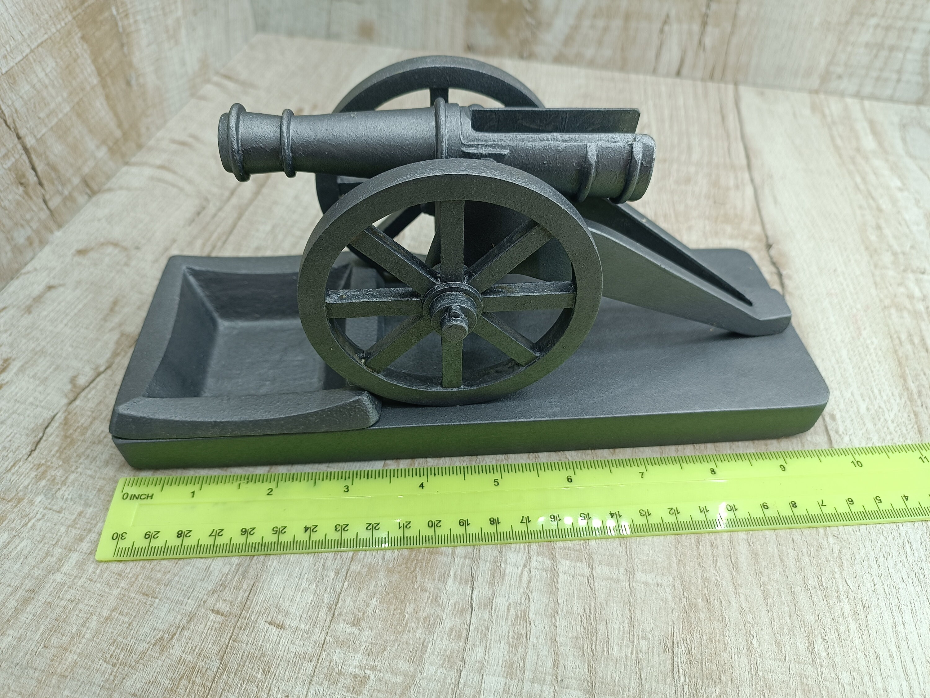 Ashtray Cannon on Wheels Vintage Table Ashtray Gray Antique - Etsy