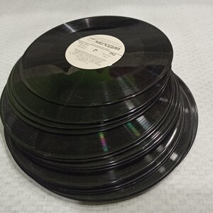 Vinyl Records 5, 15, 10 Vintage Round Repurposing Records Diy Wall ...