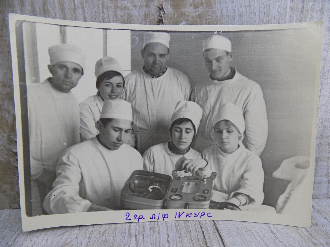 Medical Students Soviet Medical Clothing Vintage Snapshot Photo ...