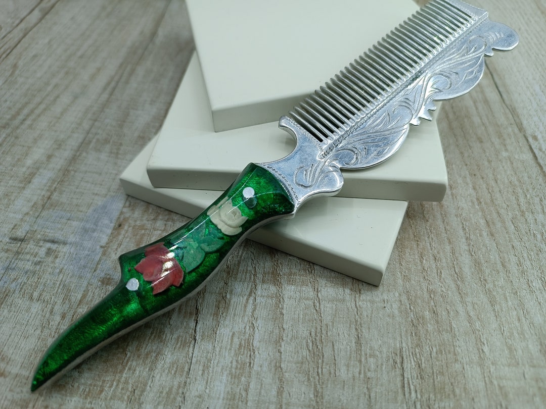 Vintage Comb Aluminium Comb Pocket Comb Metal Comb Soviet Era Made in ...