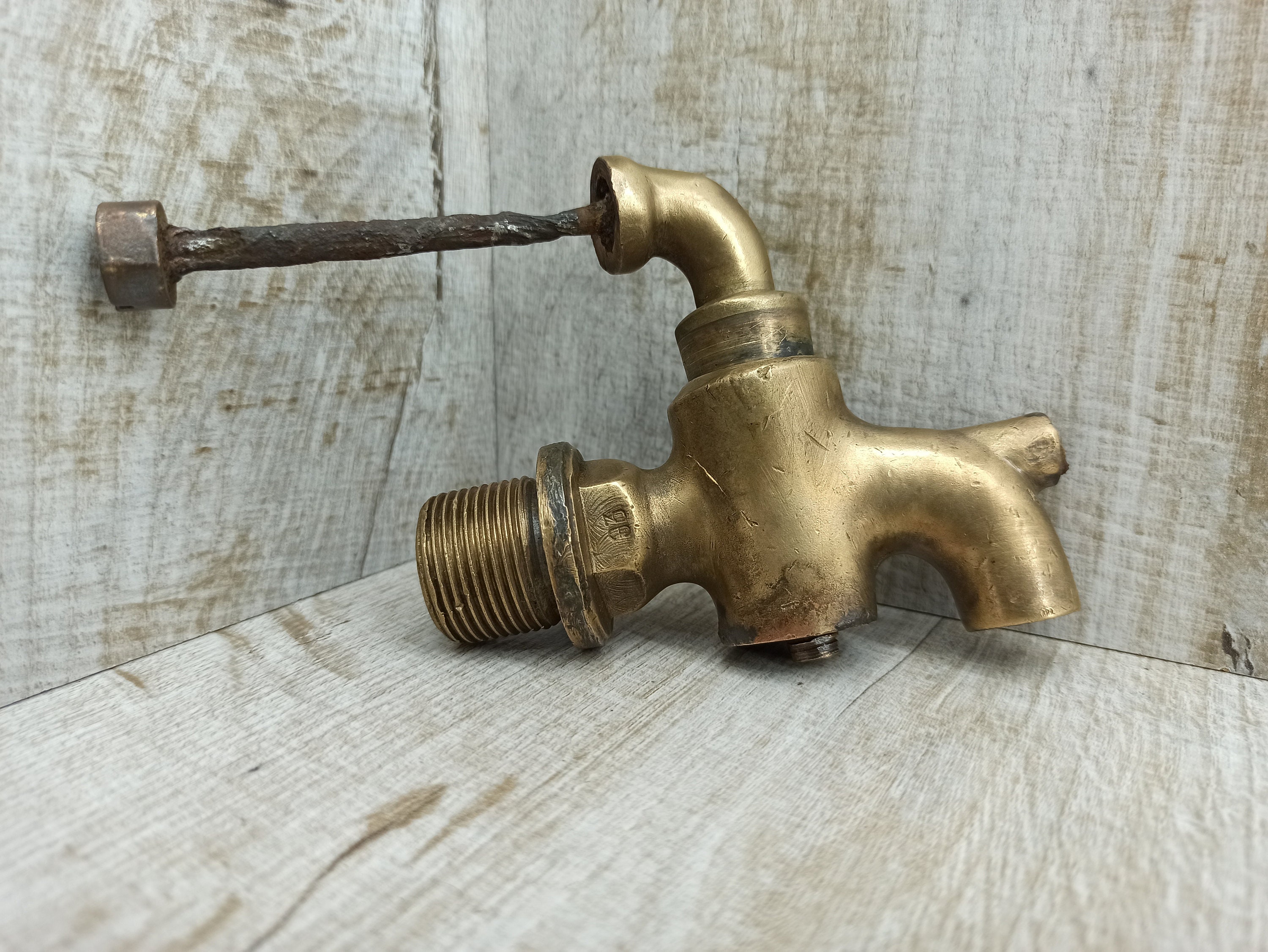 Large Brass Wine Barrel Faucet Vintage Water Faucet Brass Etsy