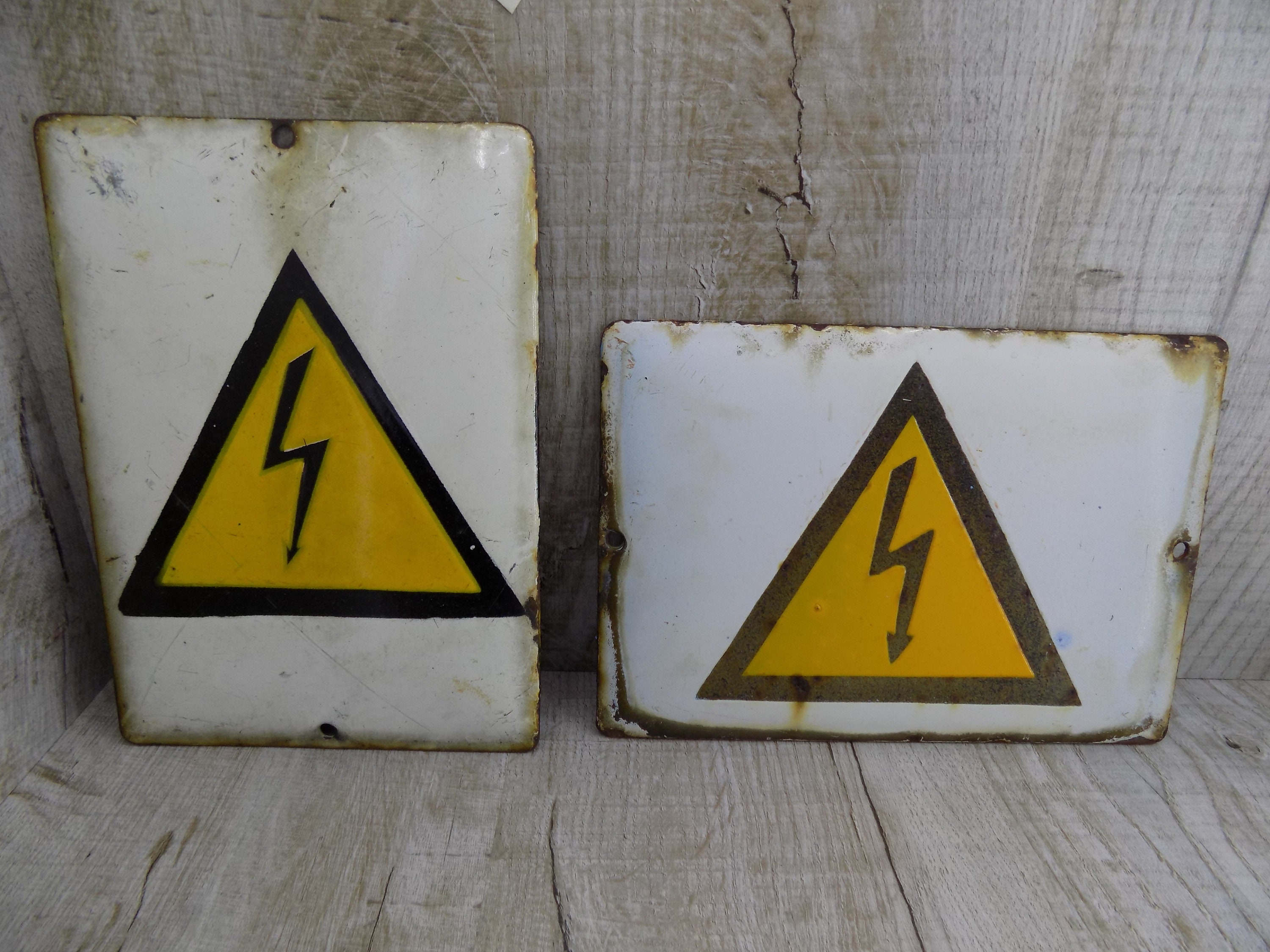 Vintage Soviet warning Sign Enameled metal sign Big | Etsy