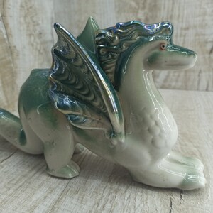 Porcelain green Dragon Original Soviet Ukrainian porcelain | Etsy