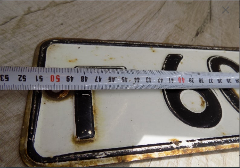 6459 6264 6093 Vintage Car Number Sign Registration Plate Car Number ...