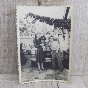 Vintage Family Portrait Soviet Happy Family Father Mother Son Old Photo ...