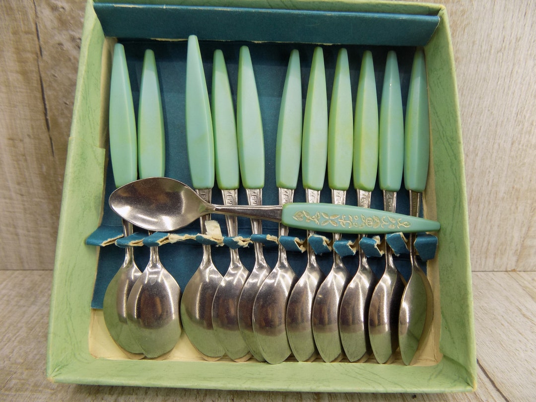 Vintage Soviet Metal Dinner Set 12 Pcs in Box Tableforks - Etsy
