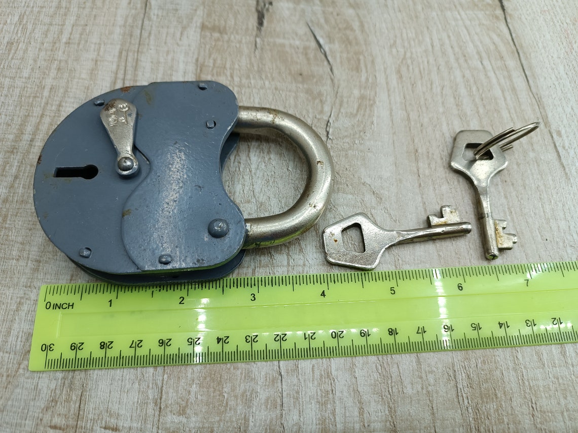 Large Ancient Padlock Black Antique Lock Big Padlock Rustic - Etsy