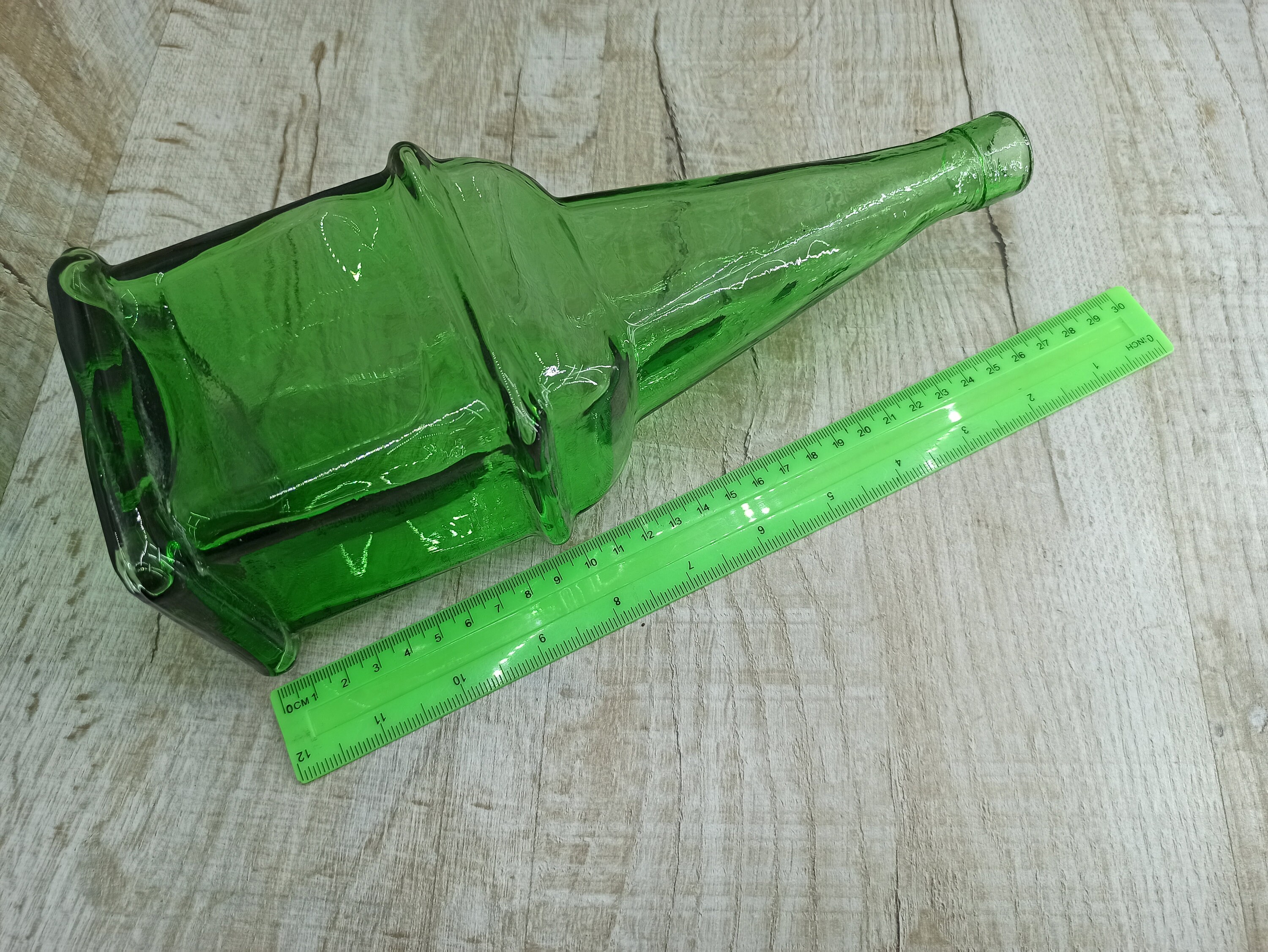 Green Bottle pyramid Vintage bottle soviet Coka cola retro | Etsy