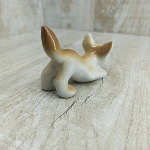 Porcelain Mini Fox Small Eared Fox With White Chest Little Fox Coquette ...