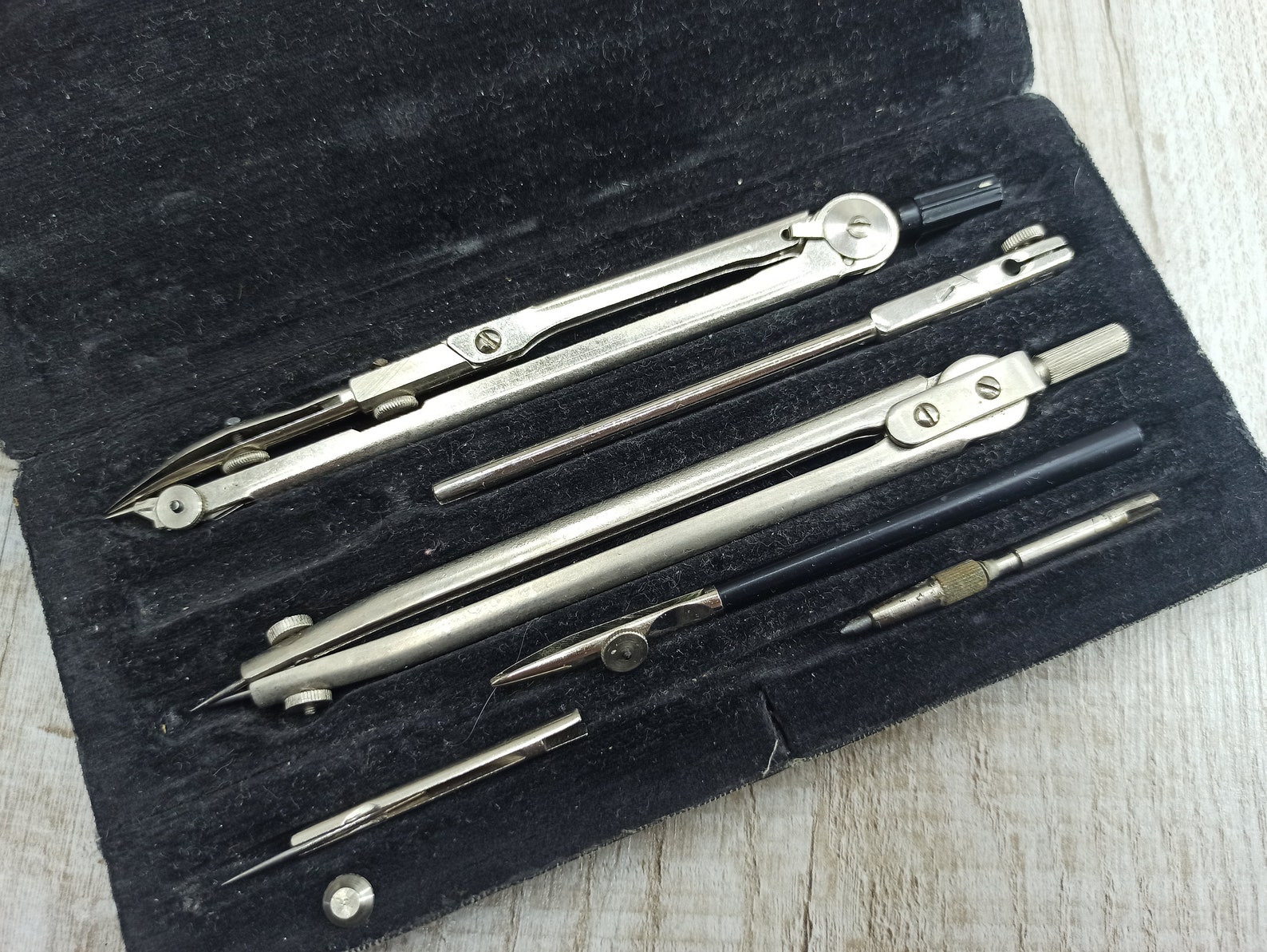 Vintage Architect Set Drawing Set Professional Drafting tools | Etsy