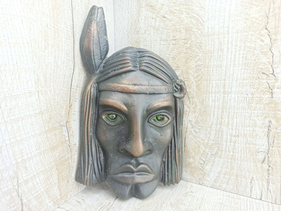 Indian Head Silhouette Indian Head Wooden Indian American - Etsy