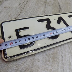 Vintage Soviet Car License Plate, Rusty Enamel Metal Sign (2 Pcs) - Etsy