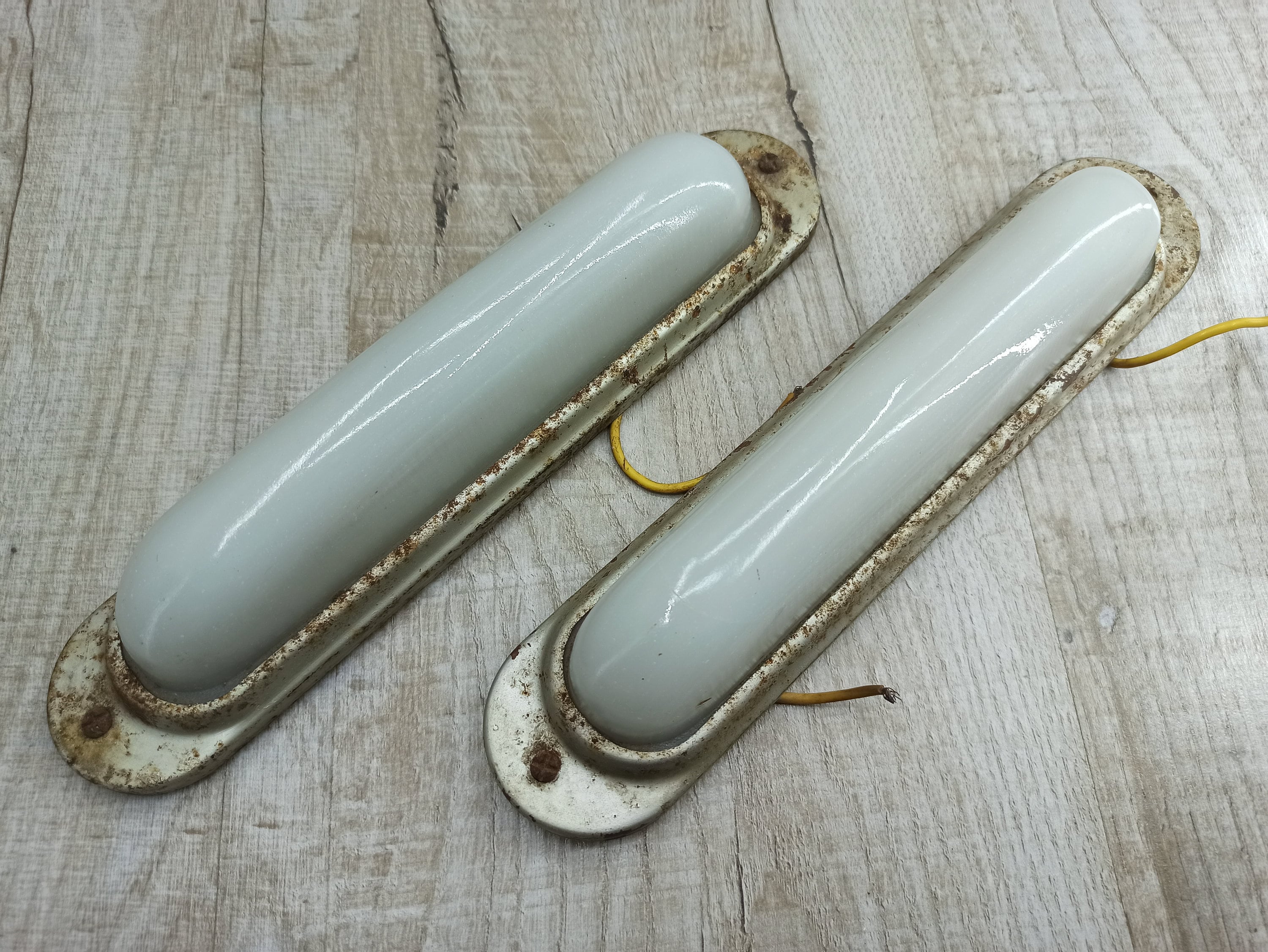 Pair Lamps White Car Part Lights Vintage Driver Car Front Turn | Etsy