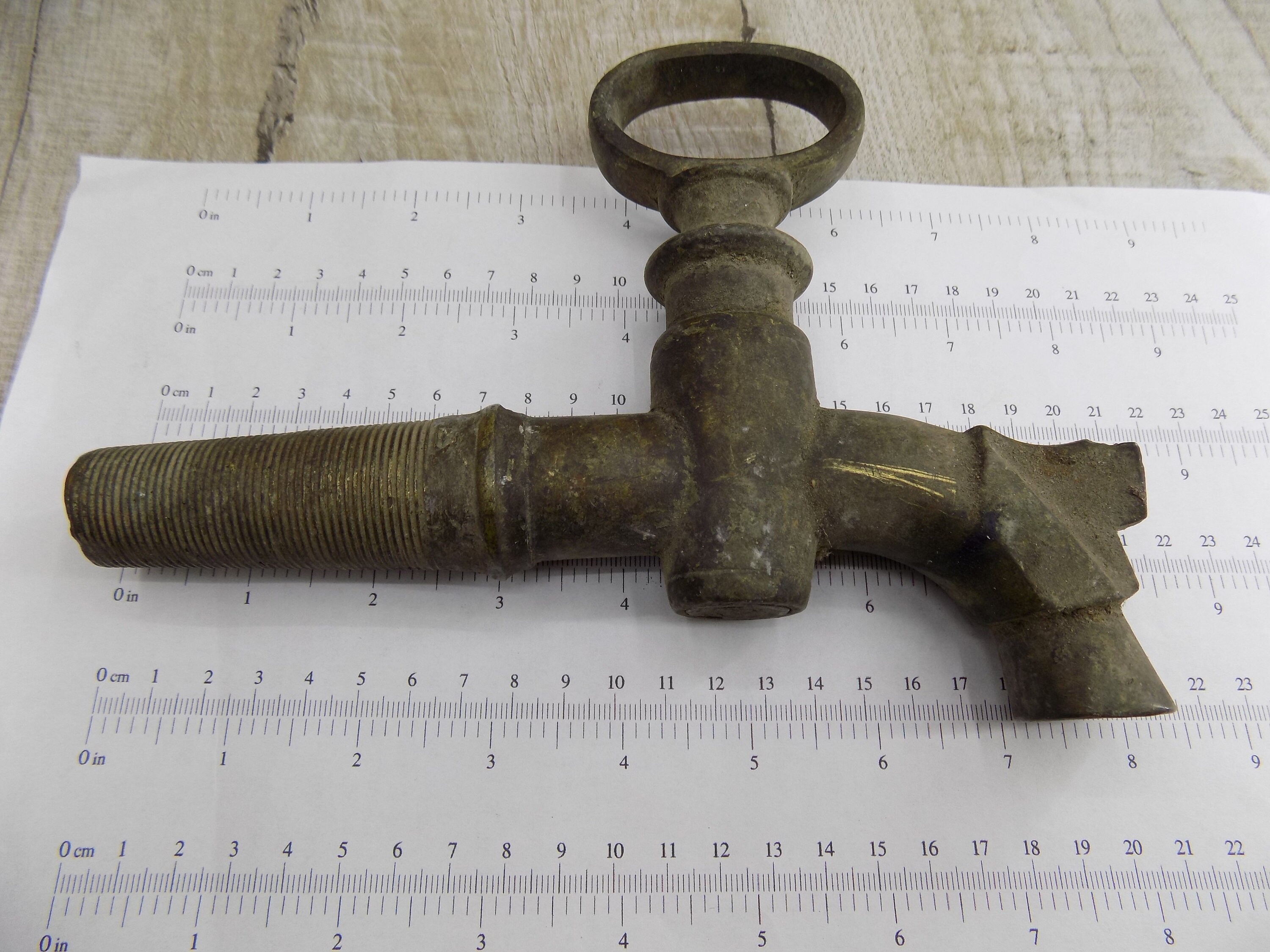 Giant Bronze Brass Wine Barrel Faucet LARGE Vintage Water | Etsy