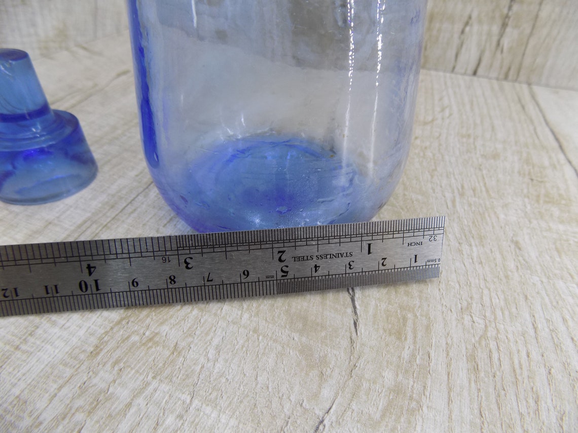 Vintage Glass Bottle Flask Decanter Medical Decanter | Etsy