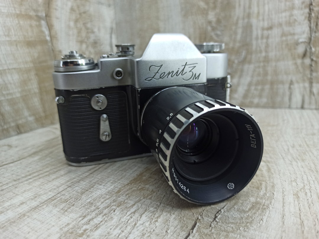 Antique Camera Zenit 3m Large Photo Soviet Camera Detachable Lens Diy ...