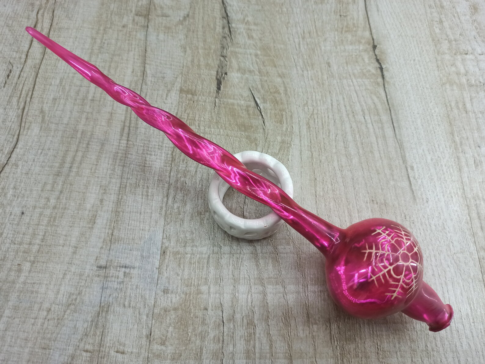 Vintage Tree Topper Red Pink Silver Tree Decoration Xmas - Etsy