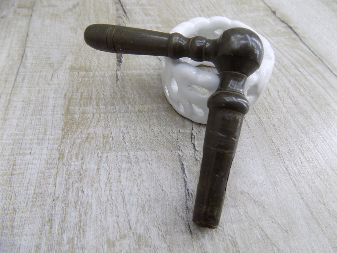 Antique Barrel Small Key of Samovar Tap Antique Small Bronze Spigot Key ...