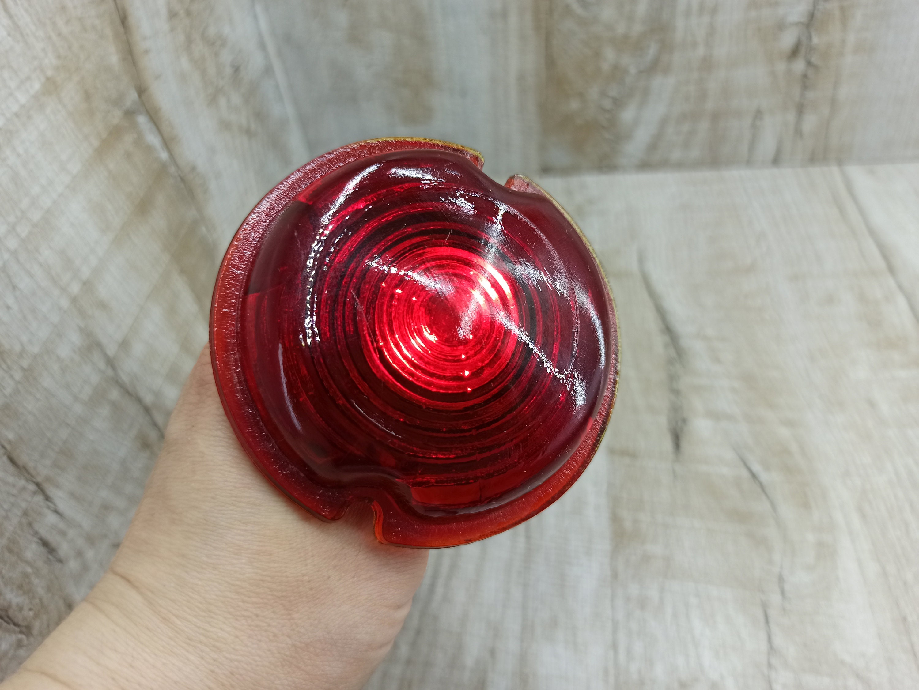 Red Car part lights Vintage Driver Car front turn Stop Turning | Etsy