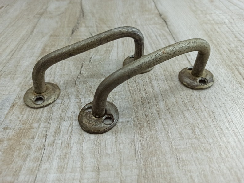 Pair Rustic Door Handle Old Door Knob Left Hand With Rust - Etsy